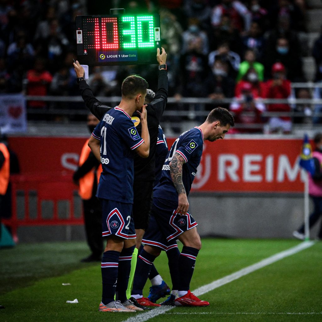 Lionel Messi made his debut in a 2-0 win over Reims. | Sintim Media