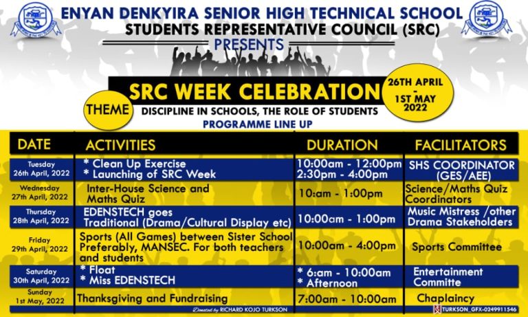 Enyan Denkyira Senior High Technical School To Host SRC Week ...
