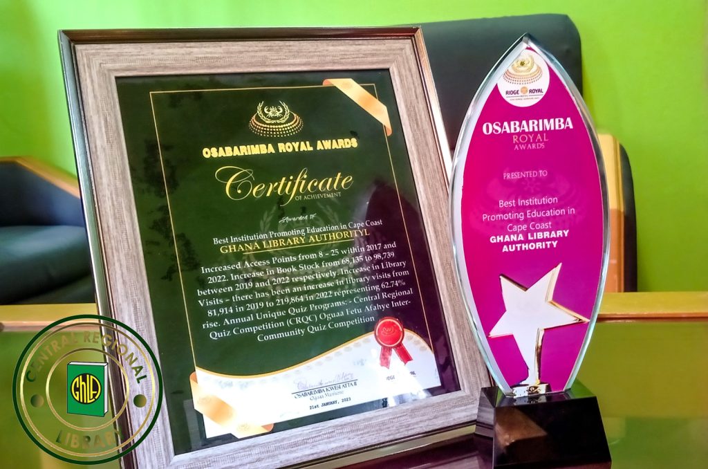 Cape Coast Library wins an award for "Best Institution Promoting ...